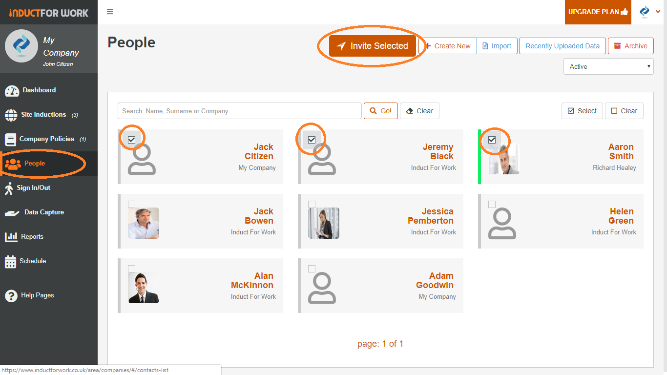 9-b Sending Invites - | Induction Software System UK 9-b Sending Invites - | Induction Software System UK